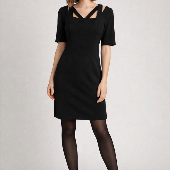 Boston Proper | Dresses | Boston Proper Black Mini Dress | Poshmark